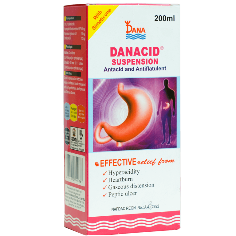Danacid Tablets – Dana Pharmaceuticals